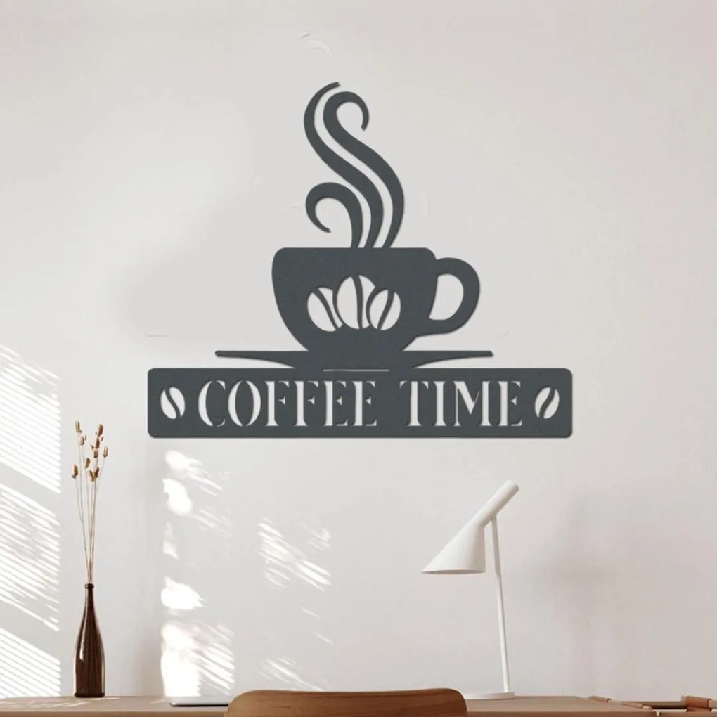 dřevo života Dřevěná dekorace COFFEE Zvolte rozměr (cm): 60x52, Zvolte barvu dekoru: Ořech