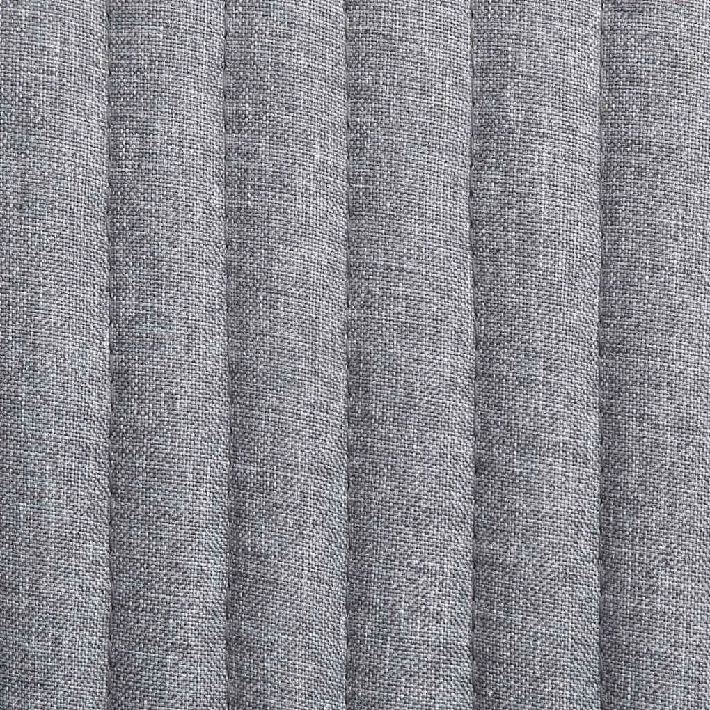 Jídelní židle 2 ks světle šedé textil 249807