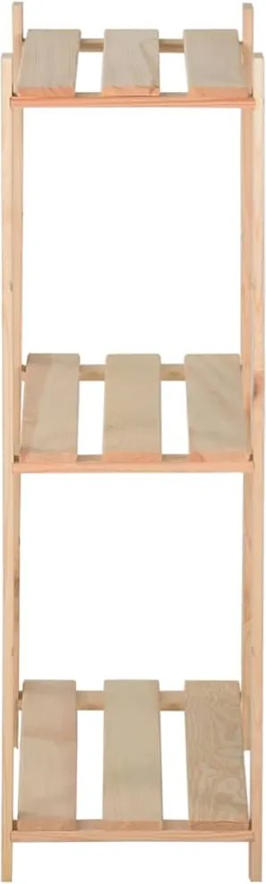 Úložný regál se 3 policemi 80 x 28,5 x 90 cm masivní borovice 327321