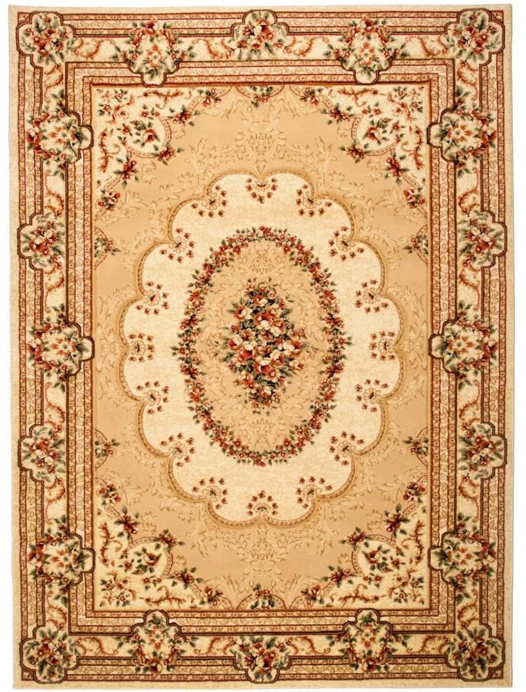 Kusový koberec klasický vzor béžový 70x140cm