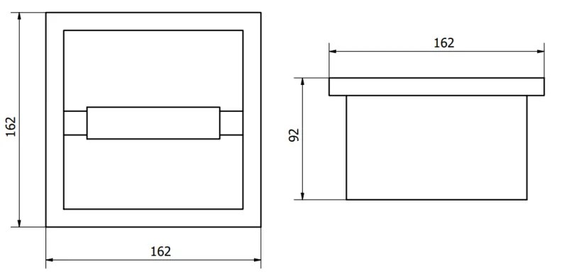 Mexen X-Wall-P držák na toaletní papír, inox - 1913