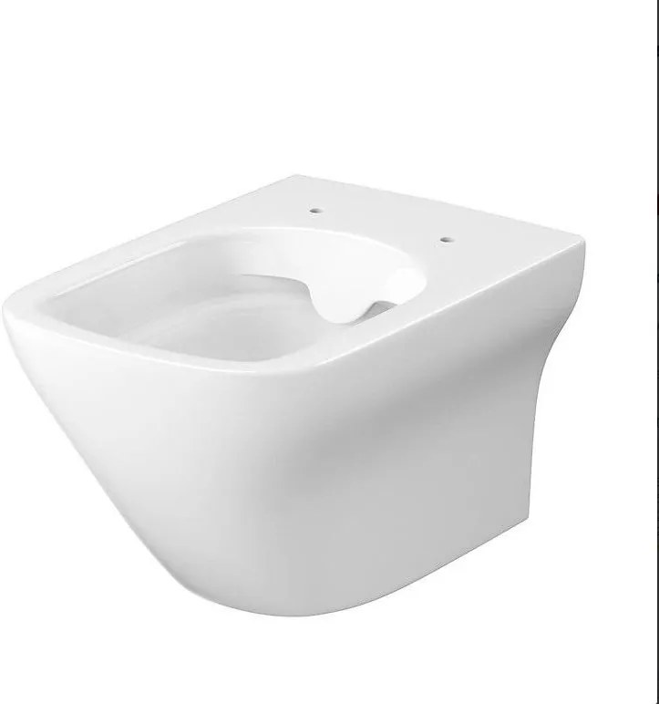 Cersanit Larga square Clean On, závěsná wc mísa 3/5 l + sedátko s pomalým zavíráním z duroplastu, bílá, S701-473