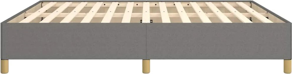 Rám postele s boxspringem tmavě šedý 160 x 200 cm textil 3120970
