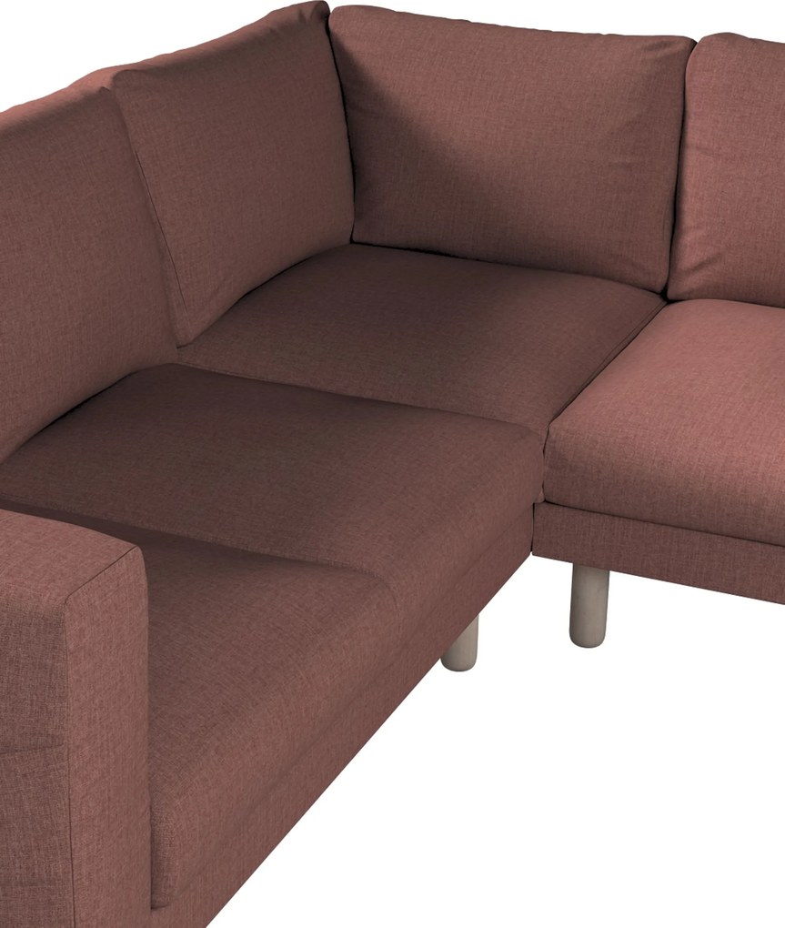 Potah na pohovku IKEA Norsborg rohová 4-místná barva hnědá látka pletený vzor