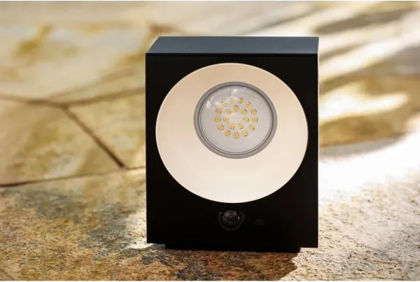 Viking - LED Stm. solární nástěnné svítidlo se senzorem LED/2W/3,7V IP65 4000K