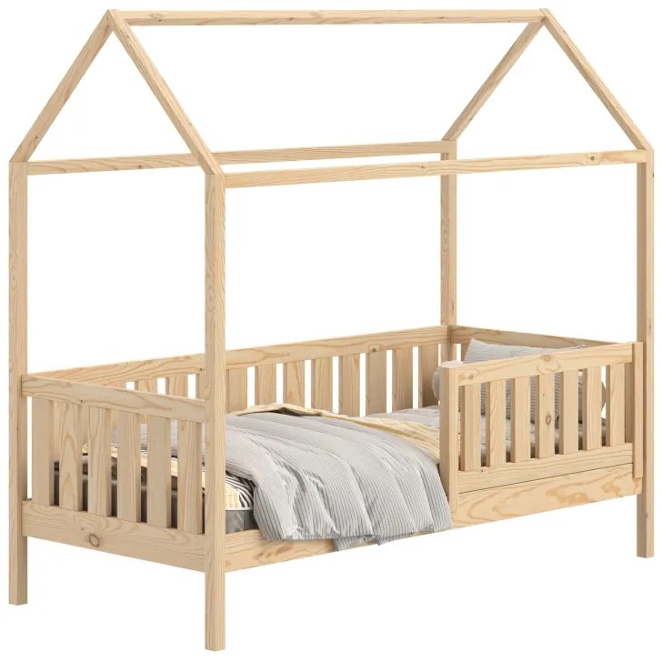 Dětská domečková postel Nemos 70x140 - borovice