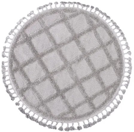 Koberec BERBER 6803 světle šedý kruh