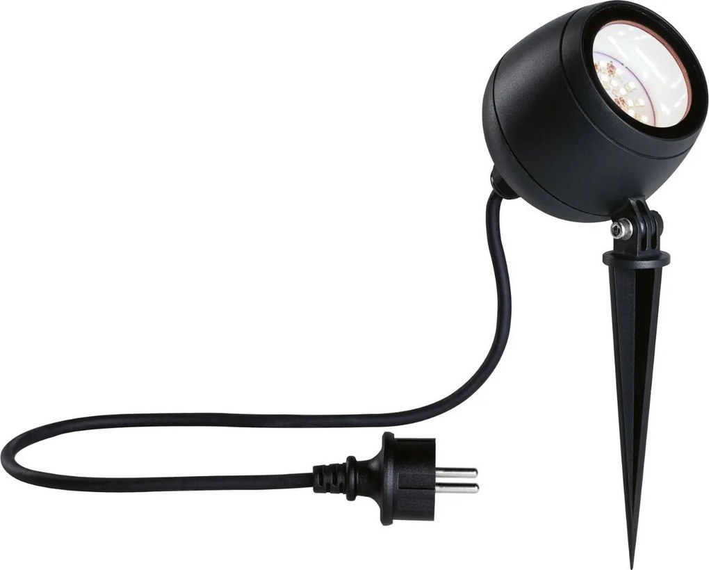 P 94770 LED bodové zahradní světlo Smart Home Zigbee Kikolo neláká hmyz IP65 90mm CCT 6,2W 230V 80° antracit umělá hmota/hliník - PAULMANN