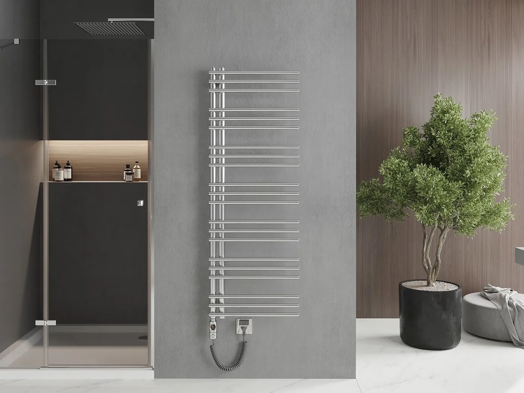 Mexen Neptun, elektrické topné těleso 1400 x 500 mm, 600 W, chromová, W101-1400-500-2600-01