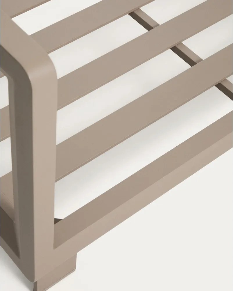 Béžový/taupe hliníkový zahradní lounge set pro 3 osoby Nerano – Kave Home