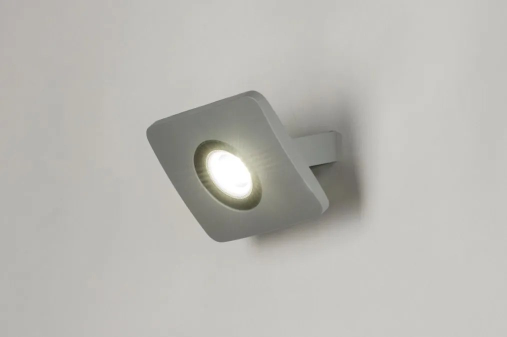 Nástěnné venkovní šedé LED svítidlo Jacopo Beton Q