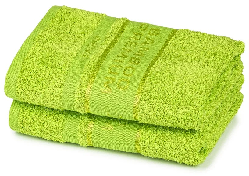 4Home Bamboo Premium ručník zelená, 50 x 100 cm, sada 2 ks