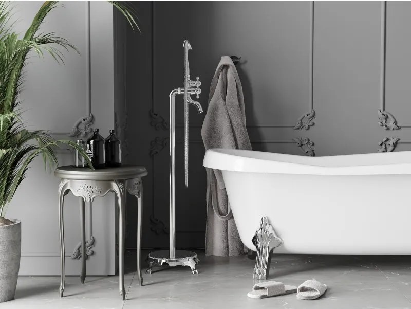 Mexen Retro volně stojící vanová baterie, chrom - 75933-00