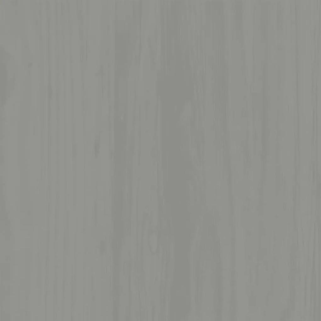 Botník VIGO 60 x 35 x 96 cm šedý masivní borové dřevo - Default Title