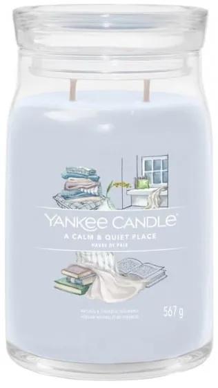 Aromatická svíčka, Yankee Candle Signature A Calm & Quiet Place, hoření až 90 hod