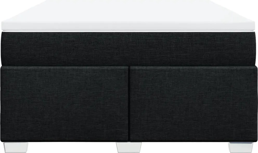 Box spring postel s matrací černá 160x200 cm textil 3285146