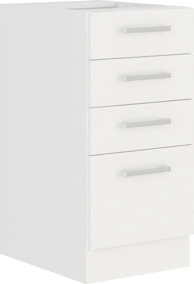 Levná kuchyňská linka EKO WHITE | 220 cm | bílá mat