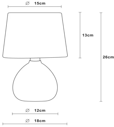 Lucide 47506/81/38 - Stolní lampa RAMZI 1xE14/40W/230V
