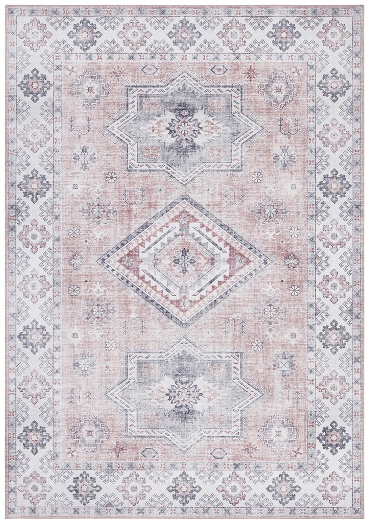 Hanse Home, Kusový koberec Asmar 104009 Old/Pink, 200x290, růžová, obývací pokoj