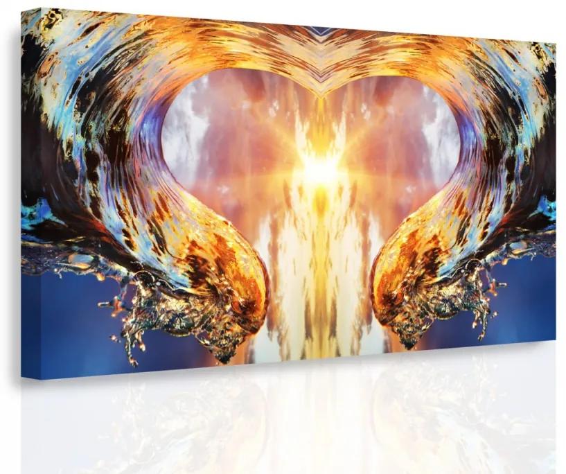 Malvis ® Obraz Mořské srdce Velikost: 120x80 cm