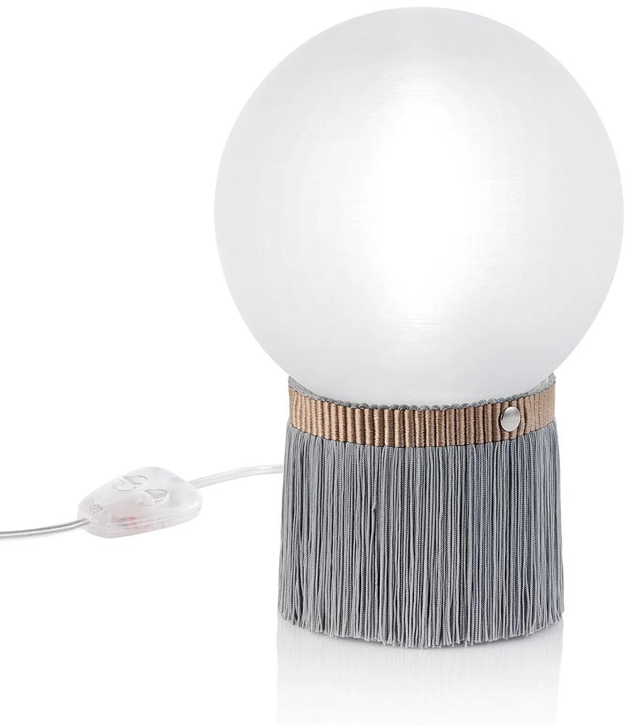 Slamp Atmosfera stolní lampa Fringe 20 cm šedá