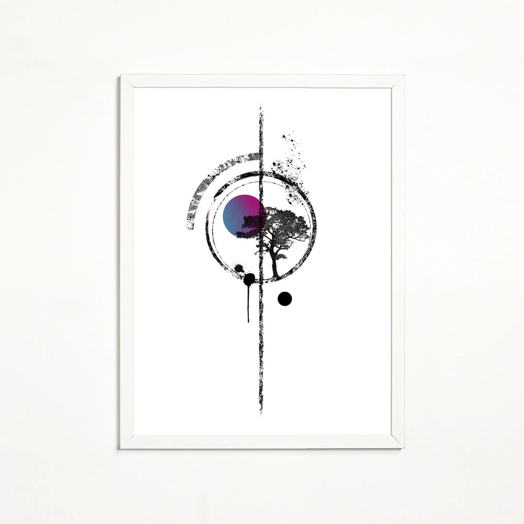 Jakub Hýnar | Zen sen Rám: Bílý, Velikost: 30 x 20 cm