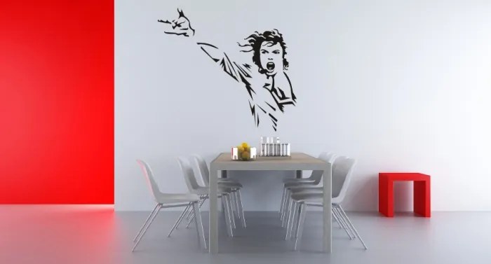 Samolepka na zeď Michael Jackson - 109 x 98 cm