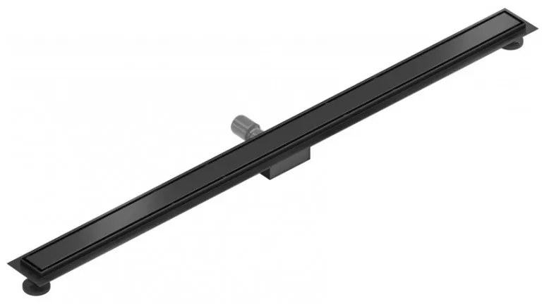 Lineární odtokový žlab 120 cm MEXEN FLAT 2v1 černý
