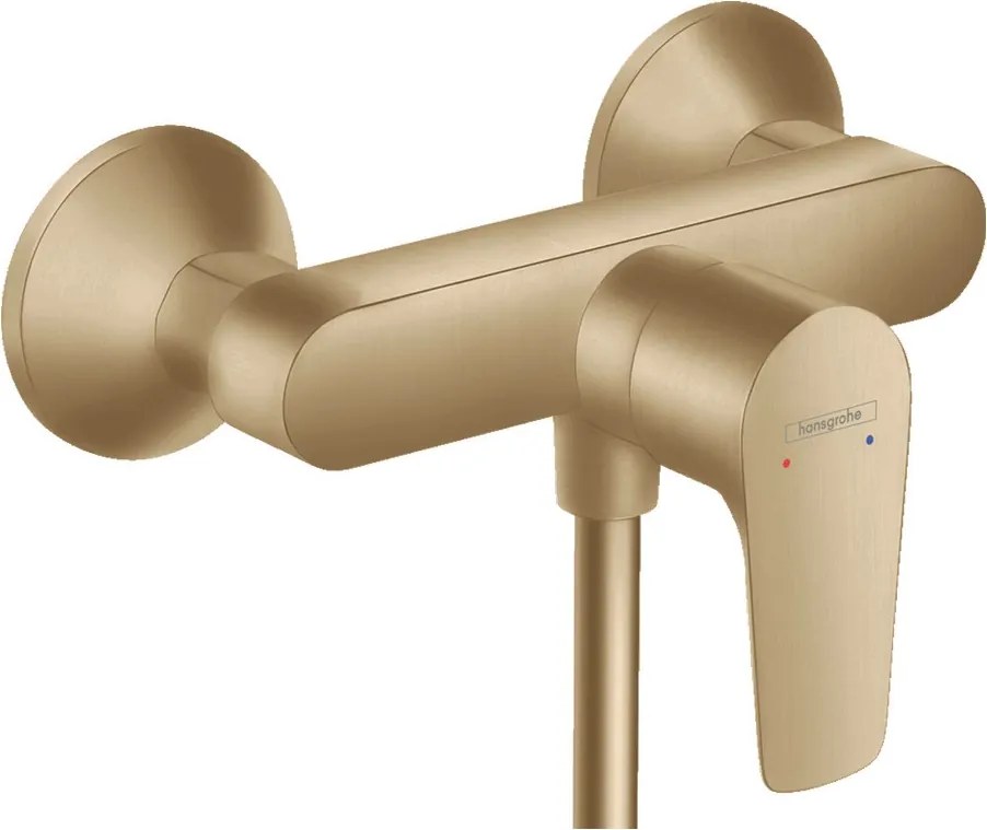 Hansgrohe Talis E, nástěnná páková sprchová baterie, kartáčovaný bronz, 71760140