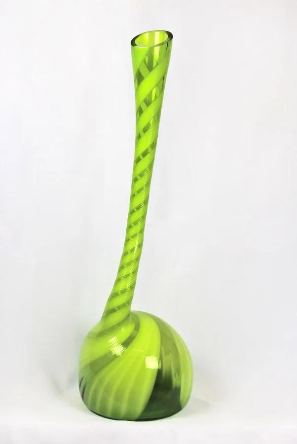 Váza designová Kužel velký zelený 90cm
