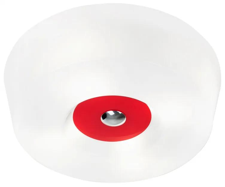 Stropní lampa Yki 600, červená