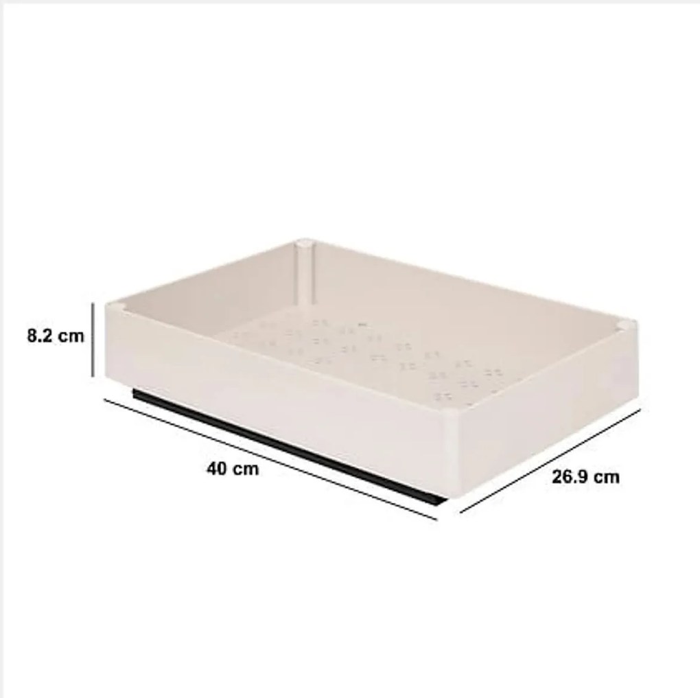 5Five® Výsuvný organizér do skříňky s výsuvy, béžová AXIS 26,9 x 40 x 8,2 cm (L)