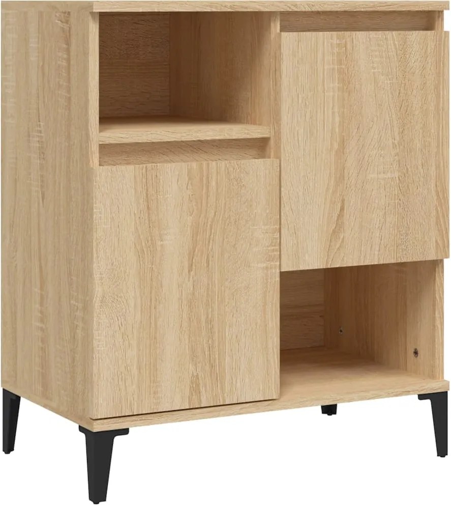 Příborníky 3 ks dub sonoma 60 x 35 x 70 cm kompozitní dřevo 3185746