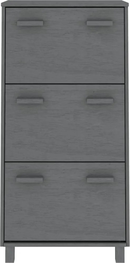 vidaXL Botník HAMAR 59,5 x 35 x 117 cm masivní borovice [340514] Barva: Bílá