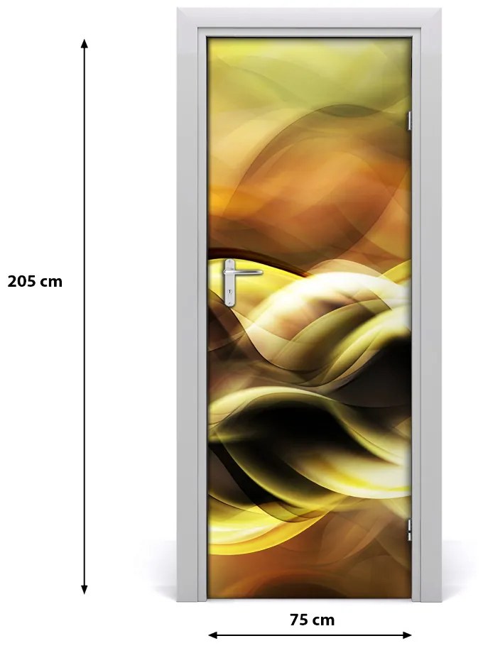 Samolepící fototapeta na dveře Žluté světlo 75x205 cm