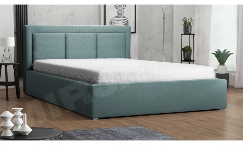 Čalouněná postel s rolovatelným roštem Koay, Rozměr postele: 200x200, Potah: Malmo 13 378