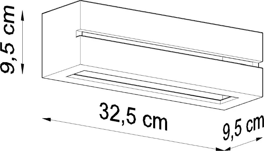 Sollux Lighting Nástěnné keramické svítidlo VEGA LINE