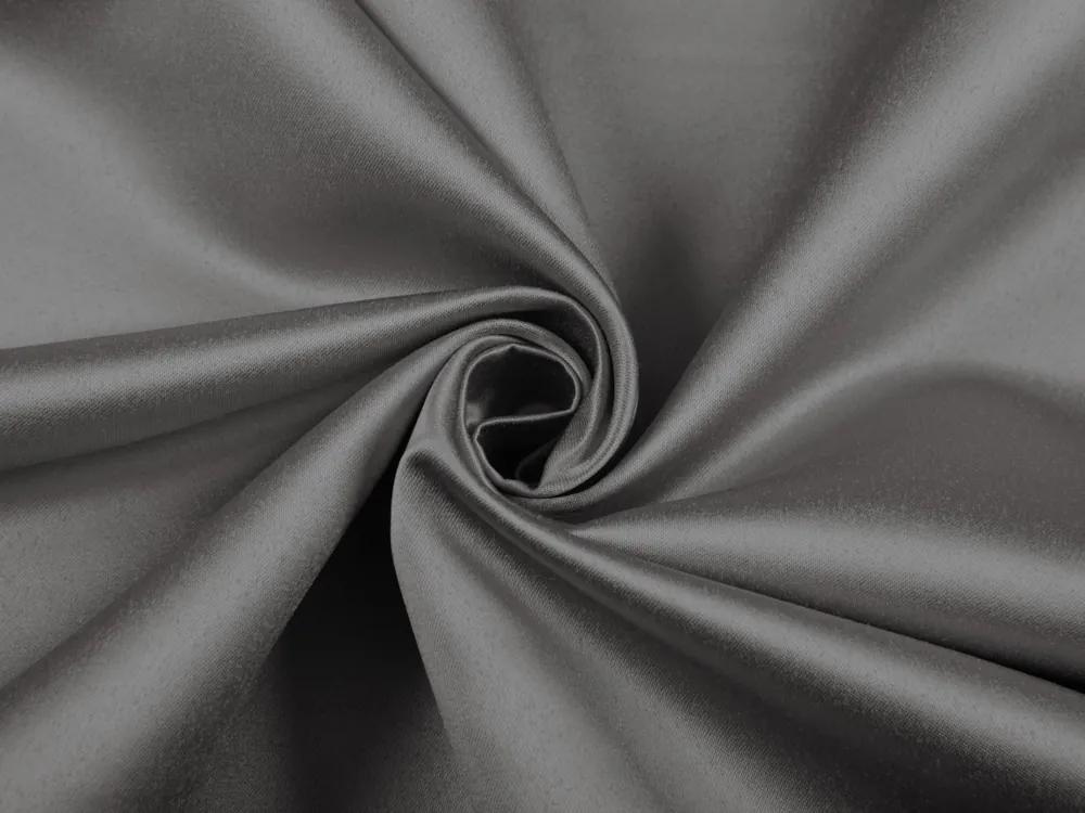 Biante Saténový obdélníkový ubrus polyesterový Satén LUX-004 Šedohnědý 120x140 cm