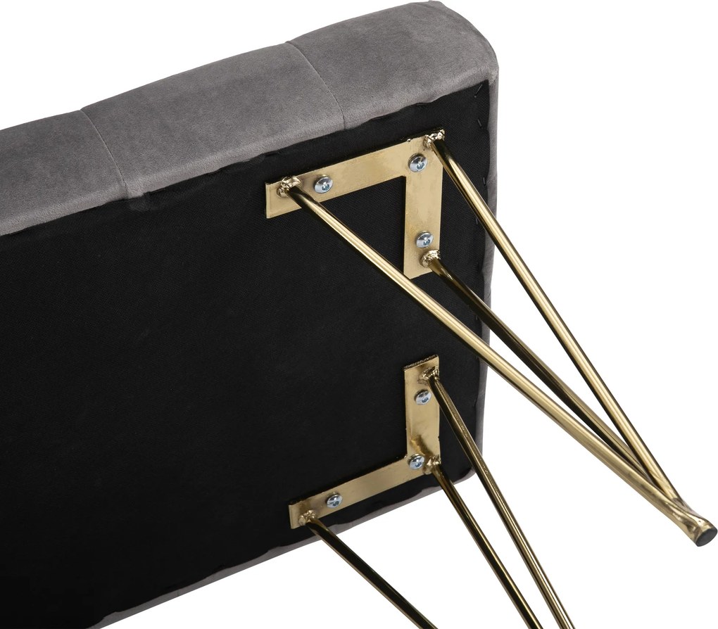 HOMCOM Lavice do předsíně Lavice na boty se sametovým potahem Sametově šedá 116x44,5x49cm ideální do předsíně a chodby | Aosom.de