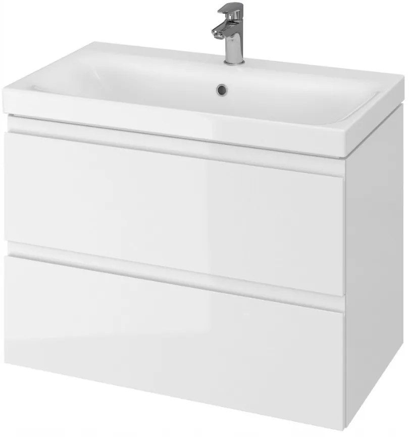 Cersanit Moduo, závěsná skříňka pod umyvadlo 80cm, bílá, S929-008