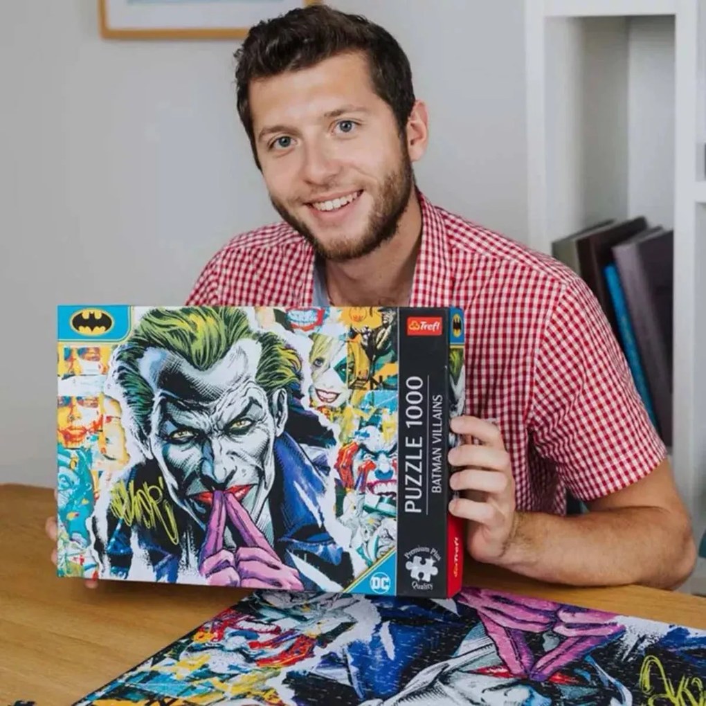 TREFL PUZZLE PREMIUM Batman Villains: Joker 68x48cm 1000 dílků tr10836