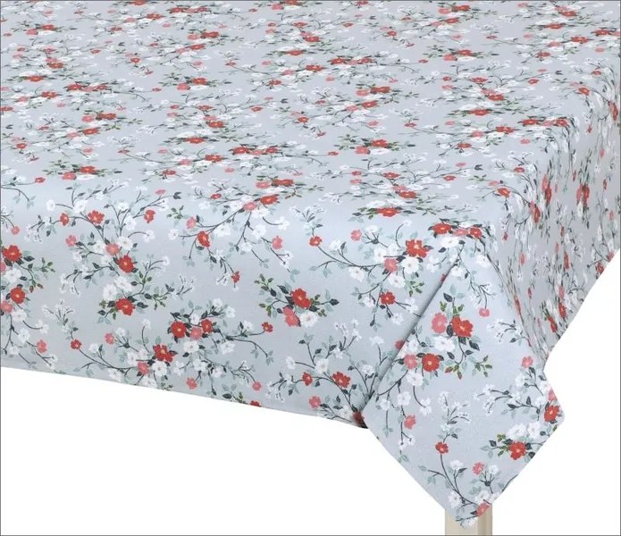 Bellatex Ubrus DITA Květ růžová, červená, bílá rozměr 120x160 cm