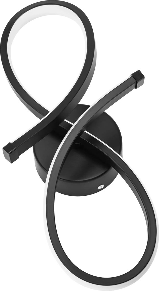 Toolight Toolight, LED nástěnné svítidlo APP1050-W, černá, OSW-01695