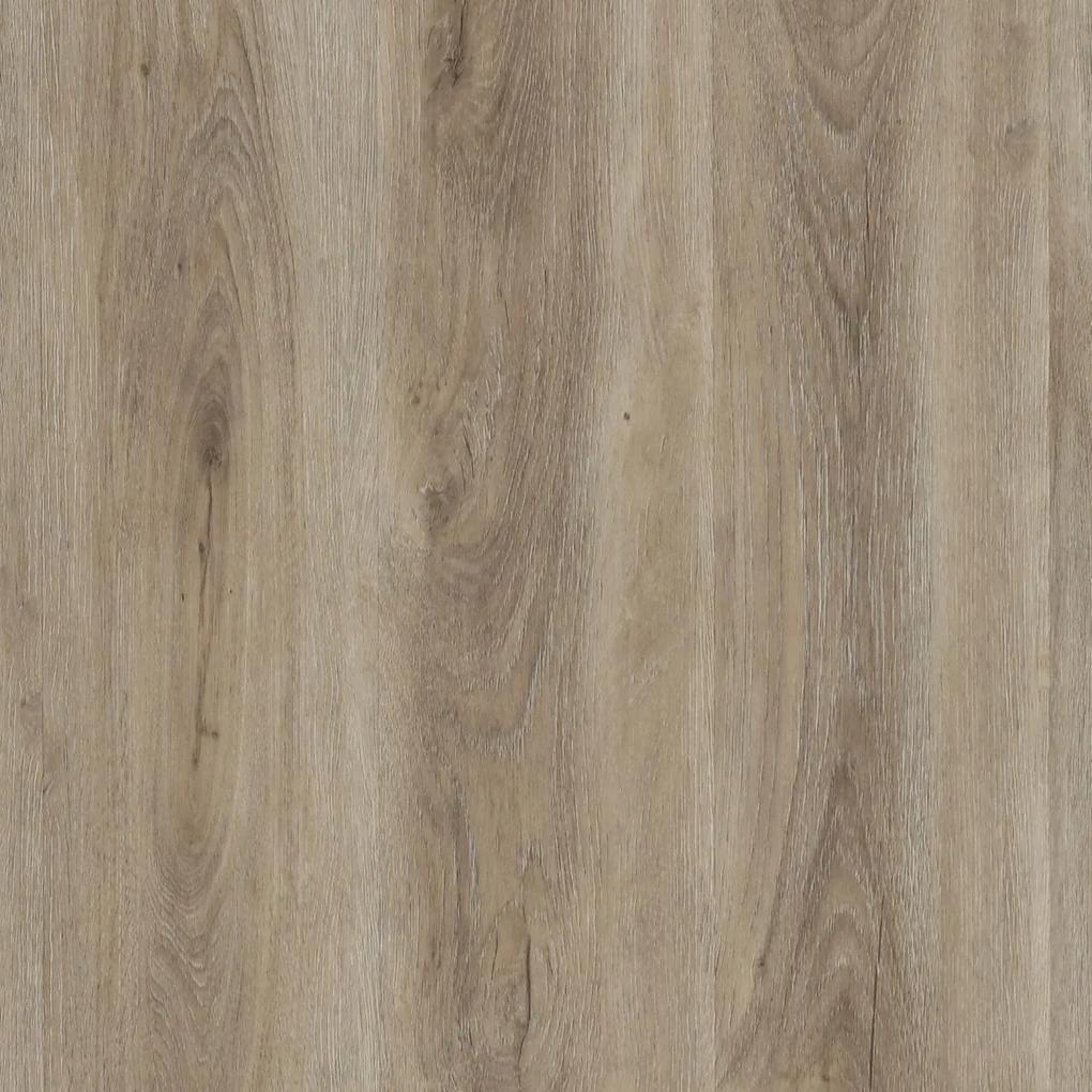 Designová podlaha SPC, dub střední, 1220 × 181 × 6 mm