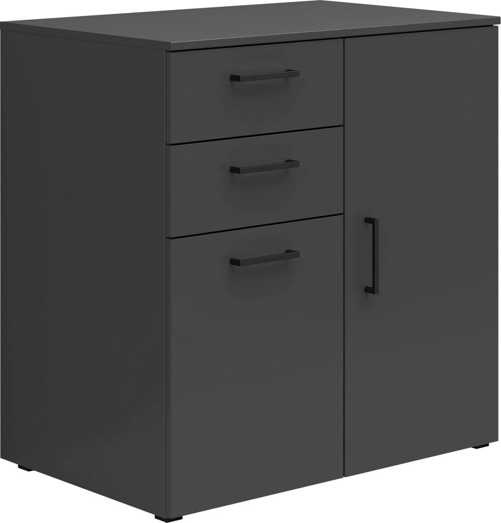 XXXLutz KOMODA, barvy grafitu, 80/83/52 cm Carryhome - Široké komody - 002427022227