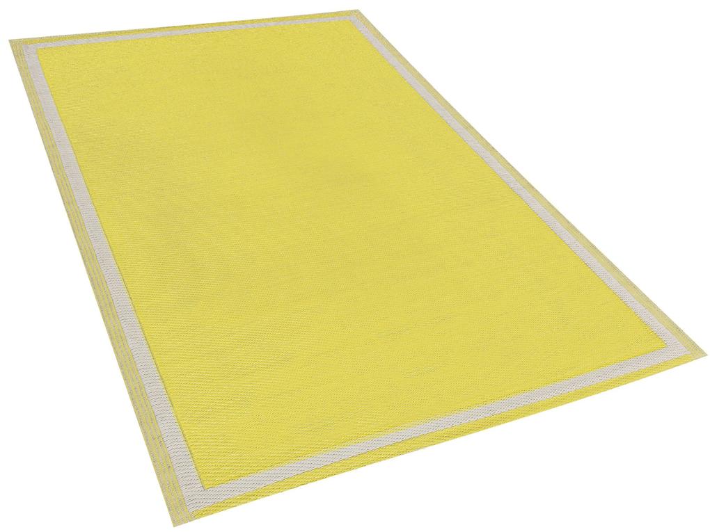 Venkovní koberec 120 x 180 cm žlutý ETAWAH Beliani