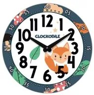 CLOCKODILE Dětské nástěnné hodiny modré s liškou 25cm CCT0031