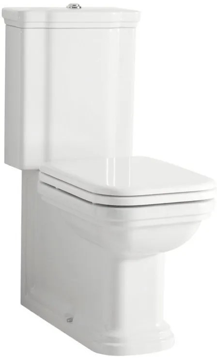 Kerasan, WALDORF WC kombi, spodní/zadní odpad, bílá-chrom, WCSET04-WALDORF