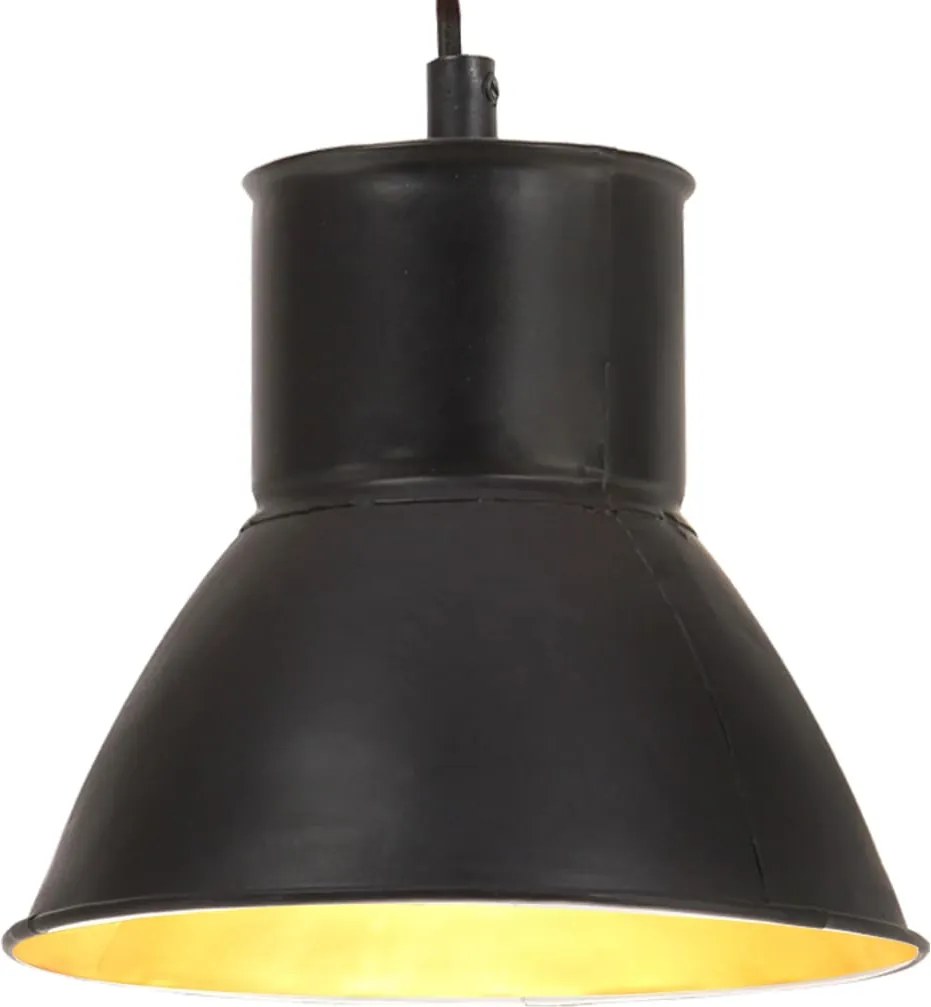 Závěsné svítidlo 25 W černé kulaté 17 cm E27 320573