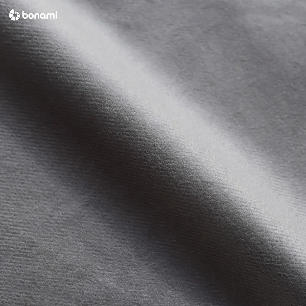 Šedá čalouněná dvoulůžková postel s úložným prostorem s matrací/s roštem 160x200 cm Thessa Bold Line – Bonami Selection